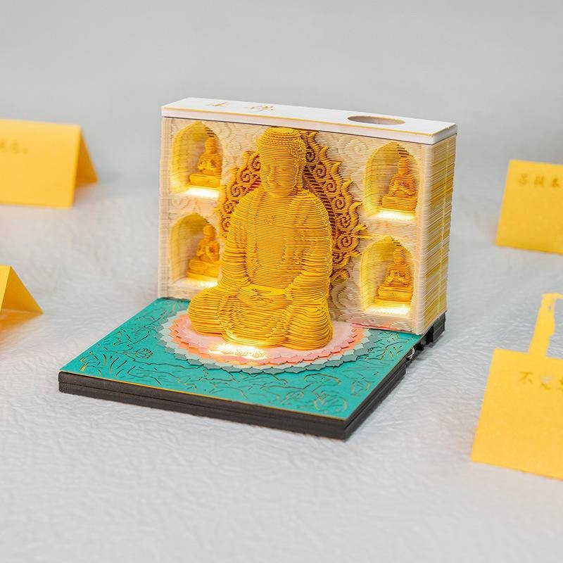 [2025] Seeking Buddha 3D Three-Dimensional Sticky Notes Sticky Note ...