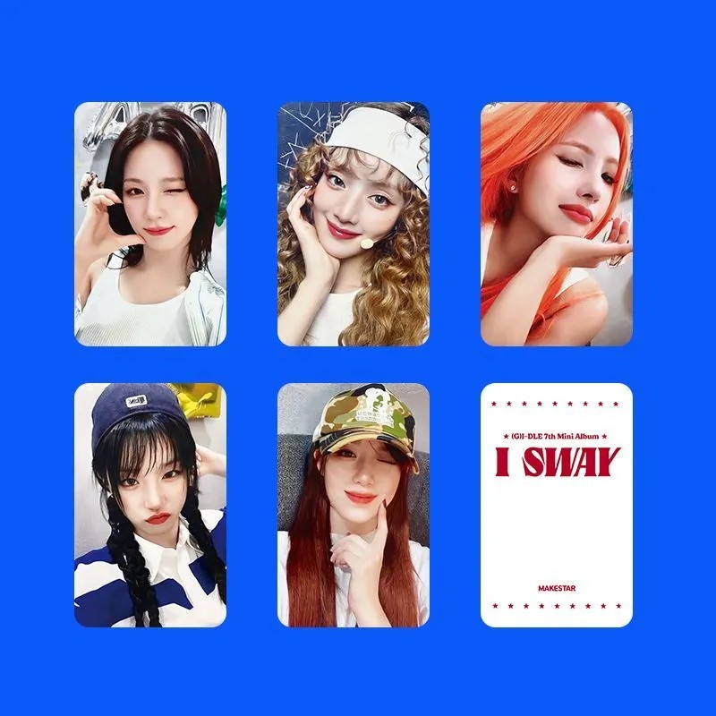 5pcs/set GIDLE I SWAY Lomo Card MAKESTAR LINE FRIENDS KBS Photocards (G ...