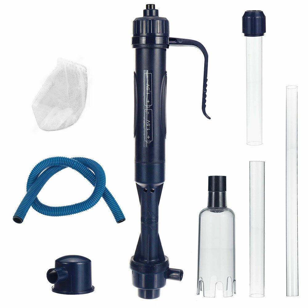 Electric Aquarium Gravel Cleaner Fish Tank Siphon Vacuum Water Change ...