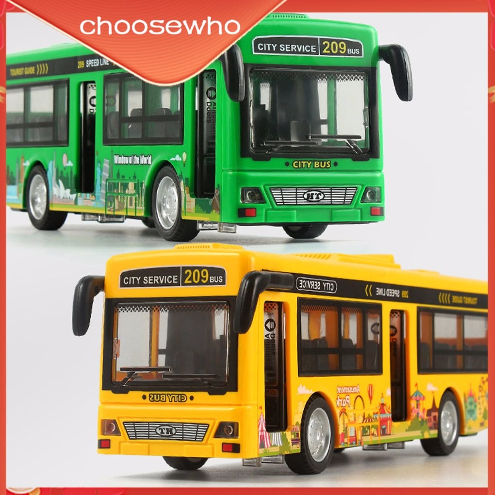 Childrens Large Bus Toy Simulate Real Bus Scene Built-in Lighting Music ...
