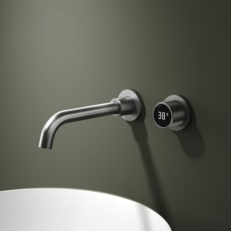 Concealed Water Tap with Temperature Display for Sinks and Basins in ...
