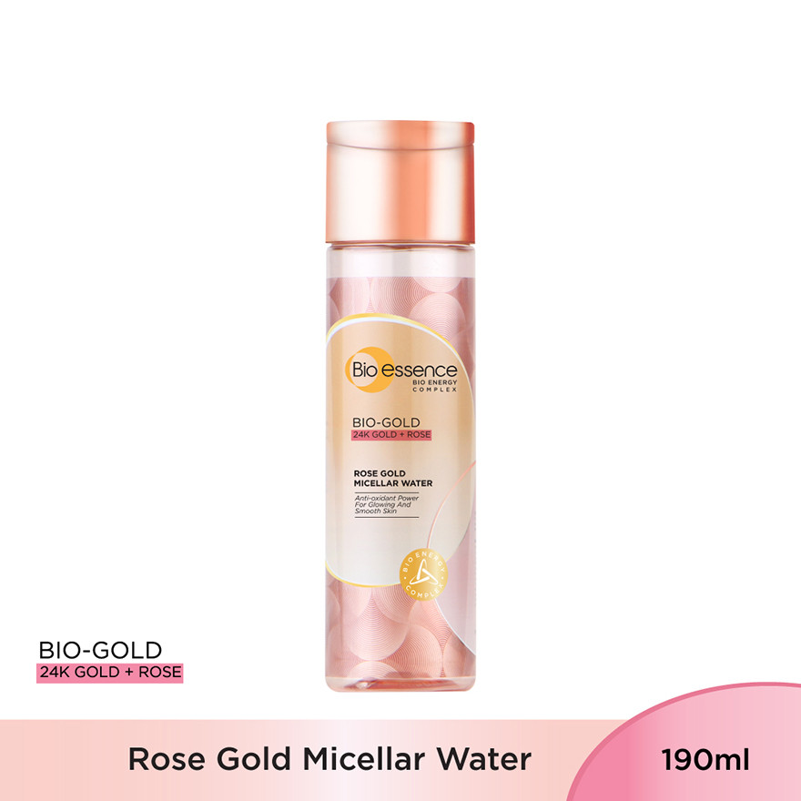 BIO-ESSENCE BIO-GOLD ROSE GOLD MICELLAR WATER 190ML | Shopee Malaysia