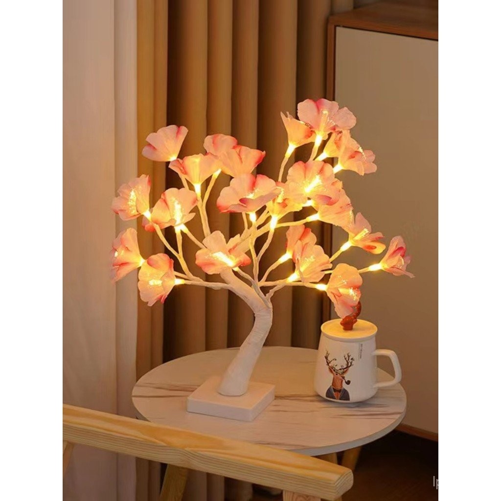 Lampu Pokok Bunga Gentian Optik LED Hiasan Parti Krismas Pokok ...