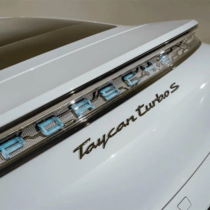 New Porsche Taycan logo rear turbo English modified 4S letter trunk S ...