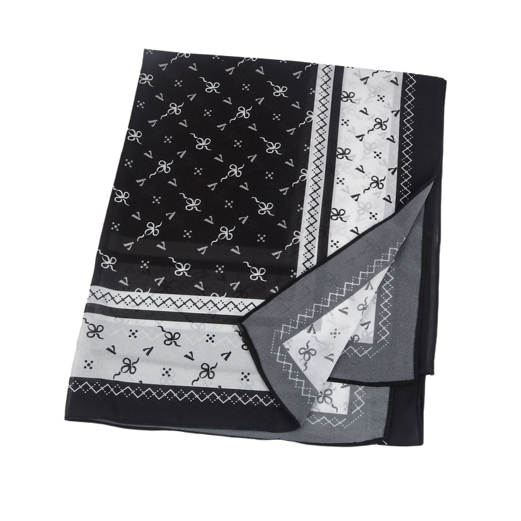 New Arrival Premium Printed Satin Chiffon Scarf Thin Plain Shawl Luxury ...