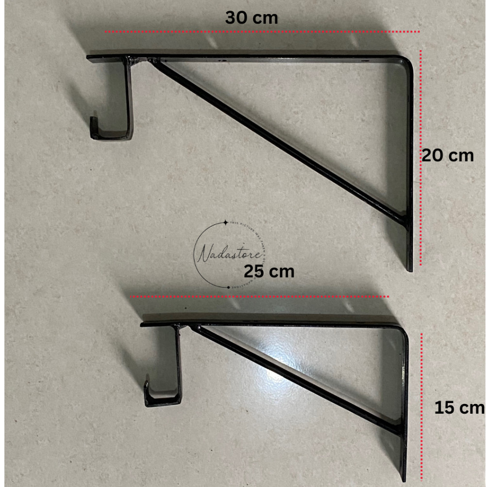 SIKU Iron Bracket Wall Shelf Angle Thick Stacking Shelf Iron Shelf ...