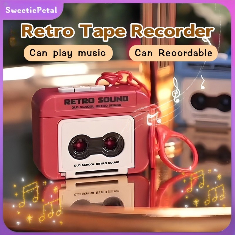 [Hot] Retro Record Player Keychain / Mini Music Player / Tape Recorder ...