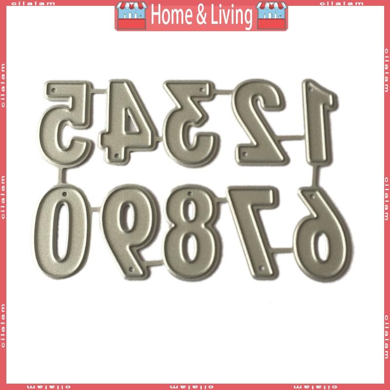 ci Number Metal Cutting Dies Stencil DIY Scrapbooking Embossing Paper ...