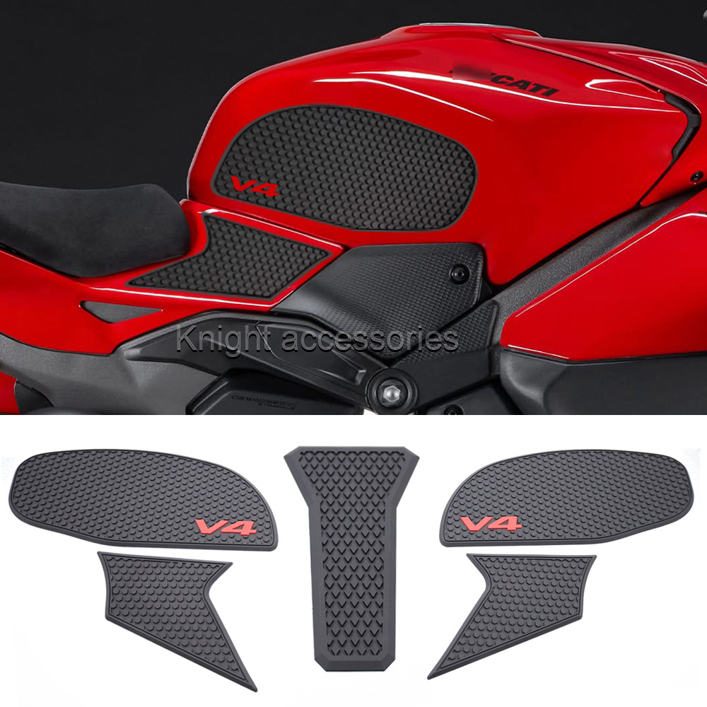 For Ducati Fuel Tank Grip Pads Knee Traction V4 Panigale V4S ...