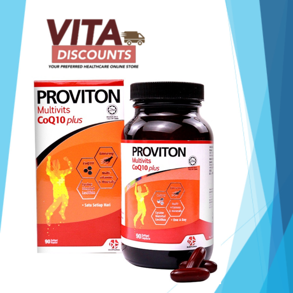[DENGAN COQ10] PROVITON PLUS COQ10 CAPS 90S / 90+30S EXP02/2026 ...