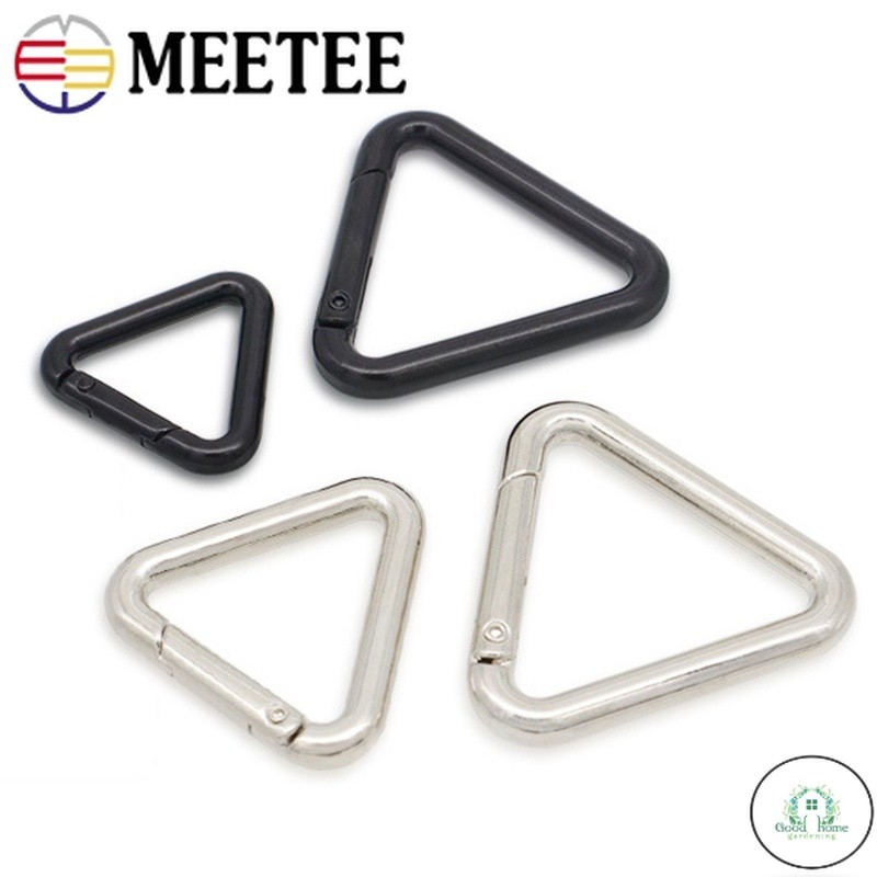 GD 1Pc Metal Triangle Ring Snap Buckle Connector Keyring Hook Bag Strap ...