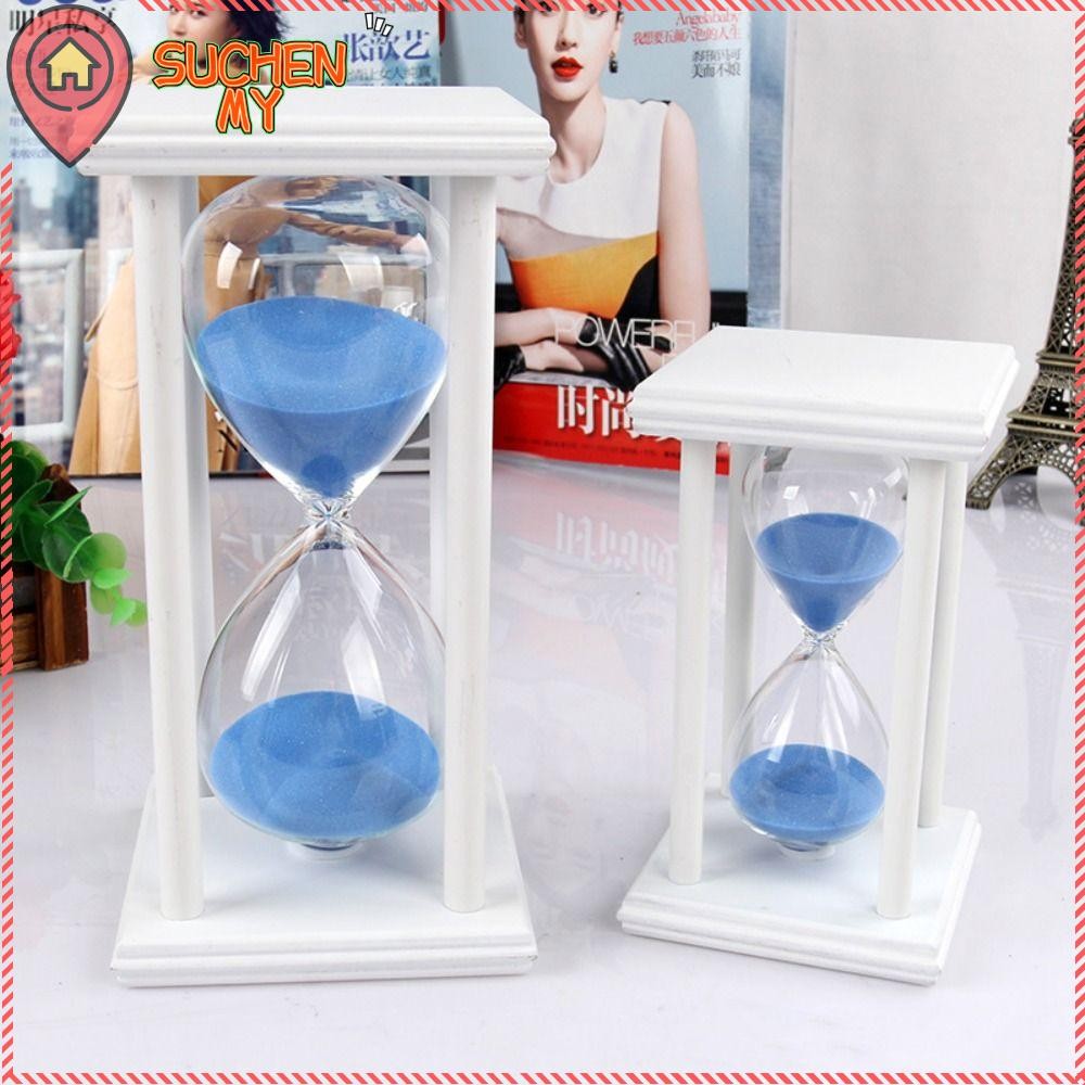 SUCHENMY Hourglass Sand Timer, 30/60 Minutes Wooden Glass Sand ...