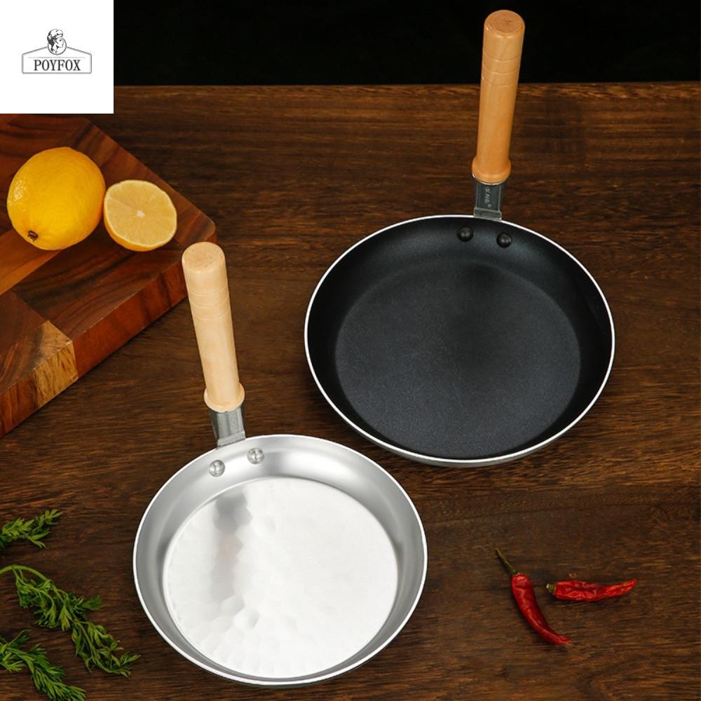 POYFOX Omelet Pan, Aluminum Professional Omurice Rice Pan, Mini Fast ...