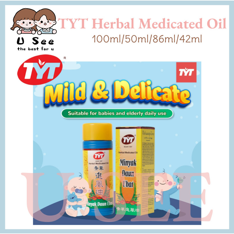 READY STOCK!!!TYT Herbal Medicated Oil 100ml/50ml/86ml/42ml(Minyak TYT ...