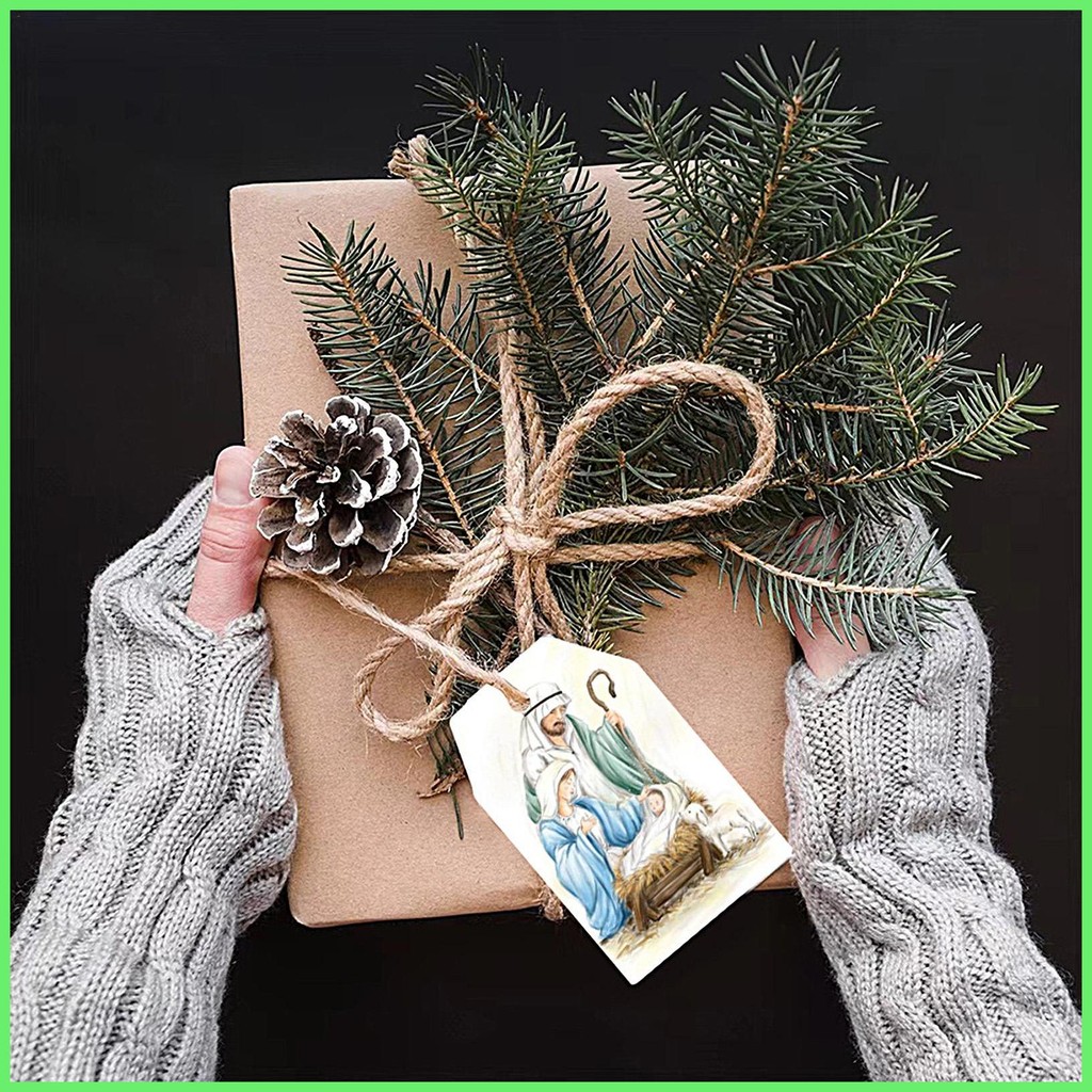 Nativity Ornaments Printed Nativity Scene Paper Labels 60x Vintage ...