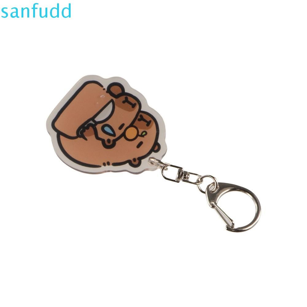 SANFUDD Capybara Acrylic Keychain, Capybara Acrylic Capibara Bag ...