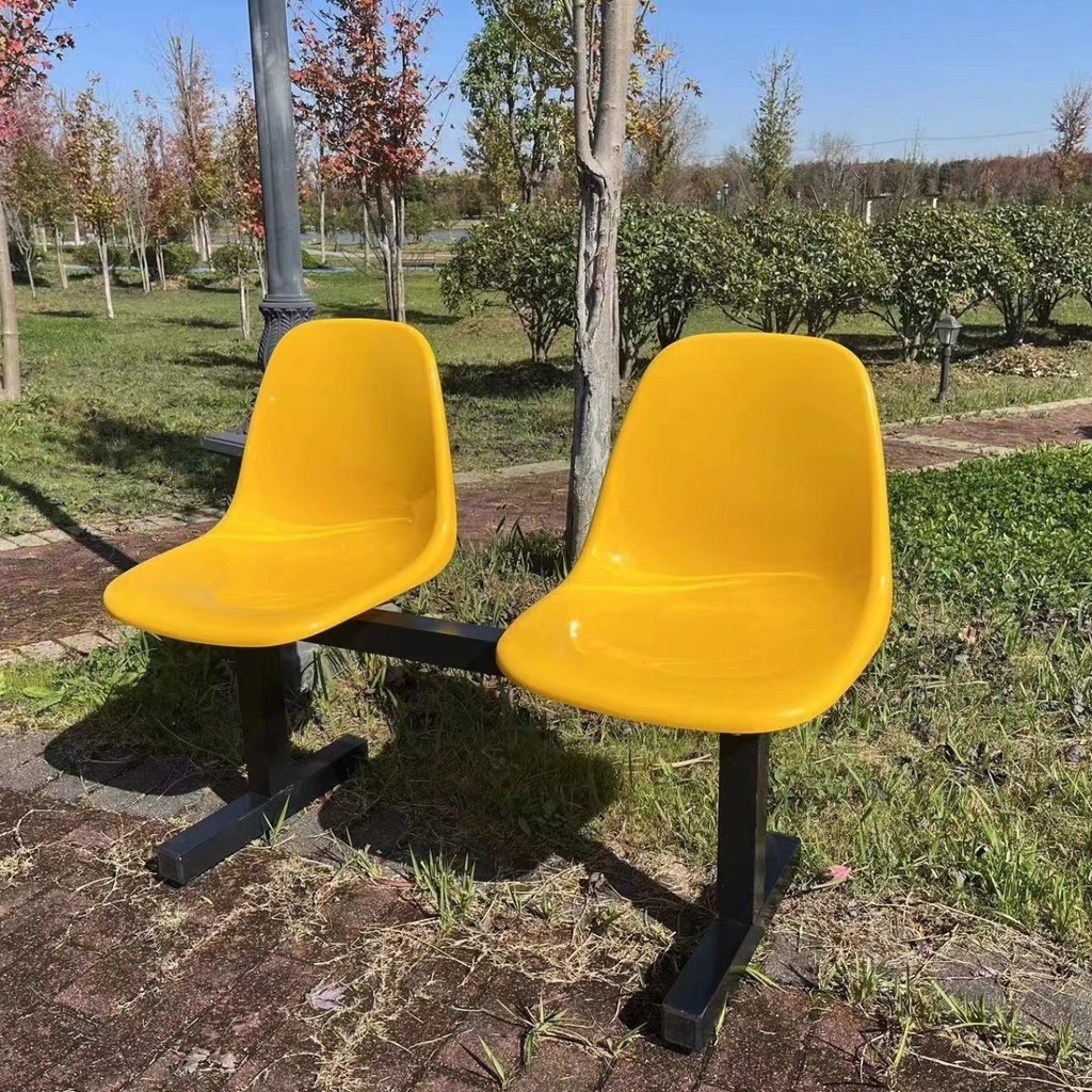 Plastic Outdoor Influencer Public Row Chair Rest Indoor Seat Three Four ...