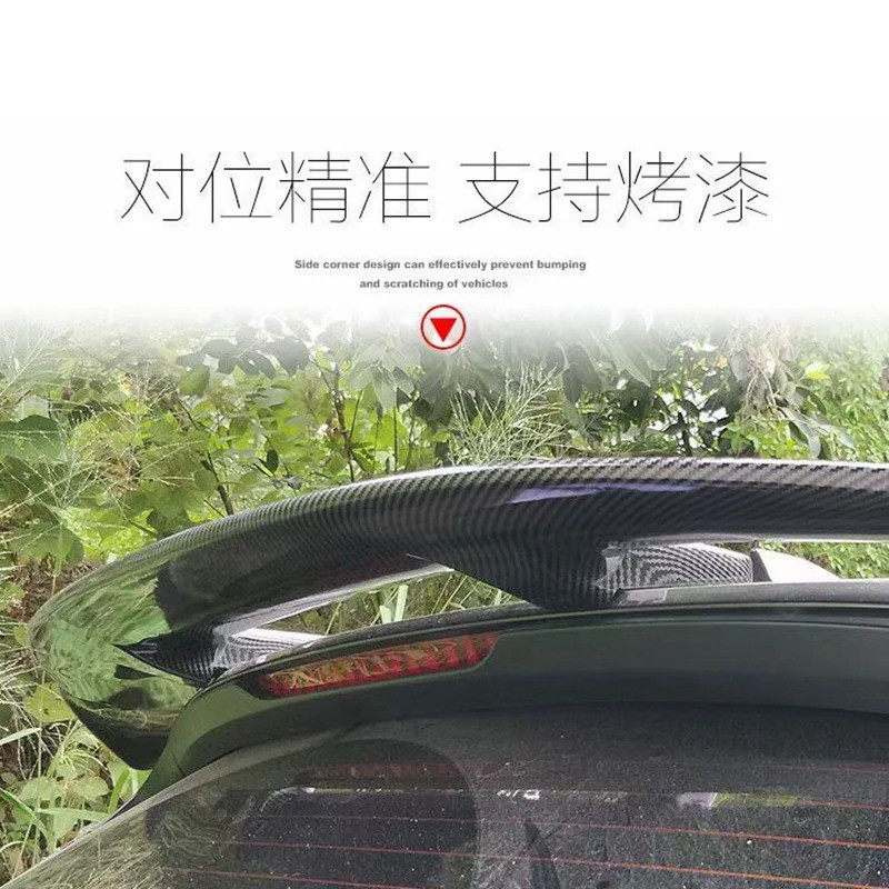 For KIA 2021 EV6 ABS Plastic Carbon Fiber Look Hatchback SUV Roof Rear ...