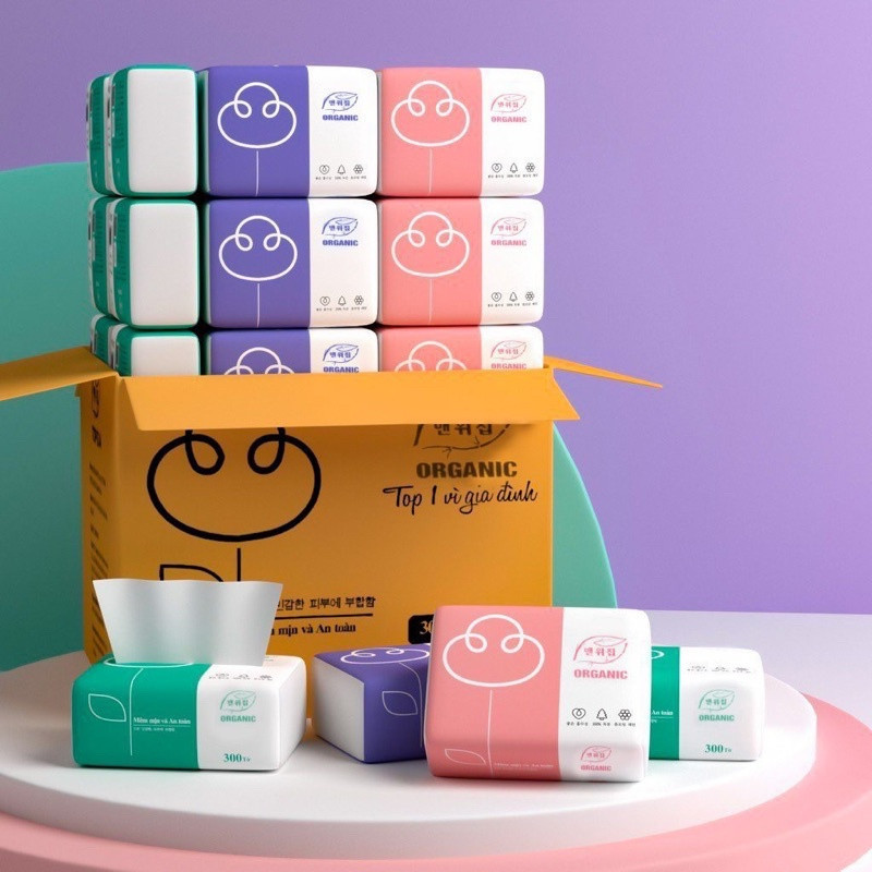Carton of 30 packs, super soft, premium organic tissue paper | Shopee ...