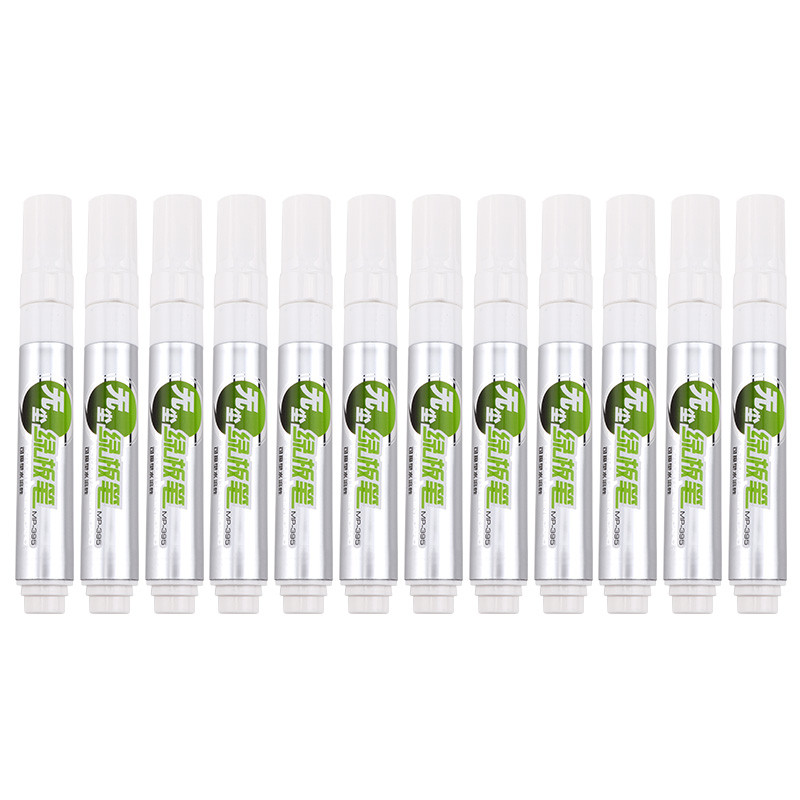 BAOKE 12pcs/box Erasable Greenboard Marker Pen 3mm Nib Water Based Dust ...