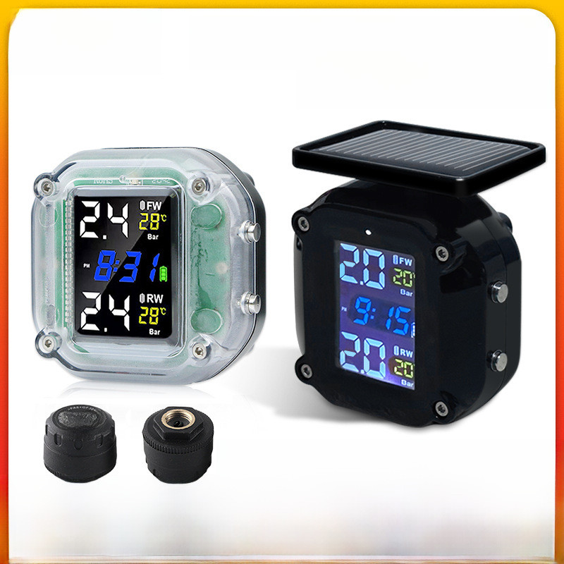 Cross-border Motorcycle Tire Pressure Monitoring Wireless External Tire ...
