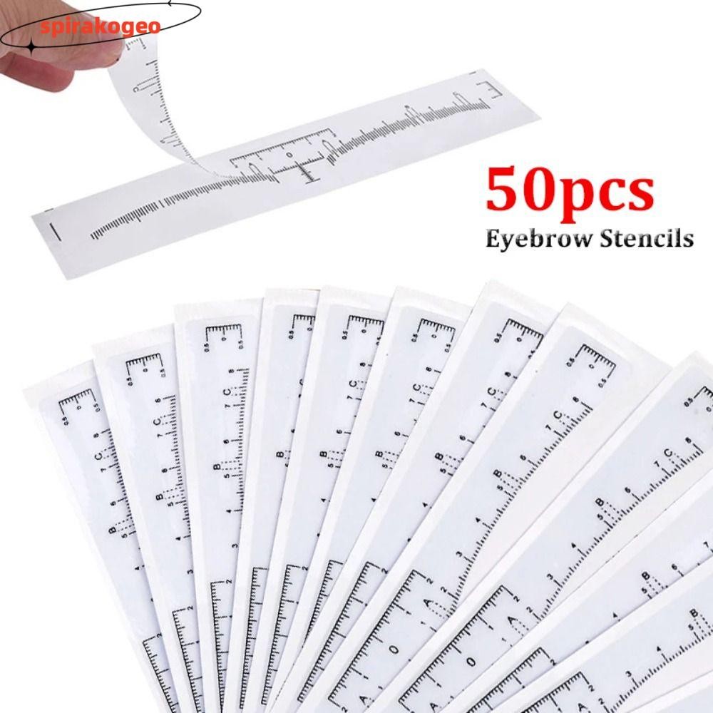 SPIRAKOGEO Eyebrow Tattoo Stencil Ruler, Disposable Measure Tool ...