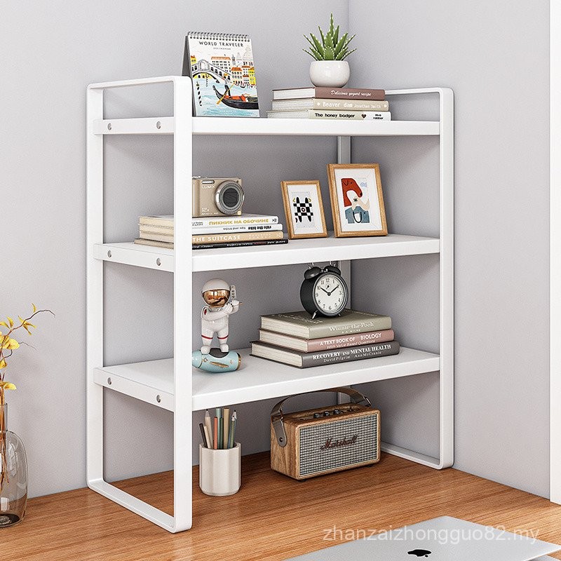 Desktop Shelf Multi-Layer Bookshelf Student Desk Shelf Office Computer ...