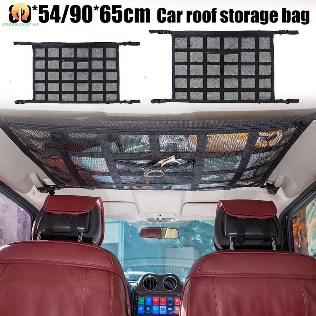 Car Ceiling Cargo Net Strong Load-Bearing Car Roof Storage Organizer ...
