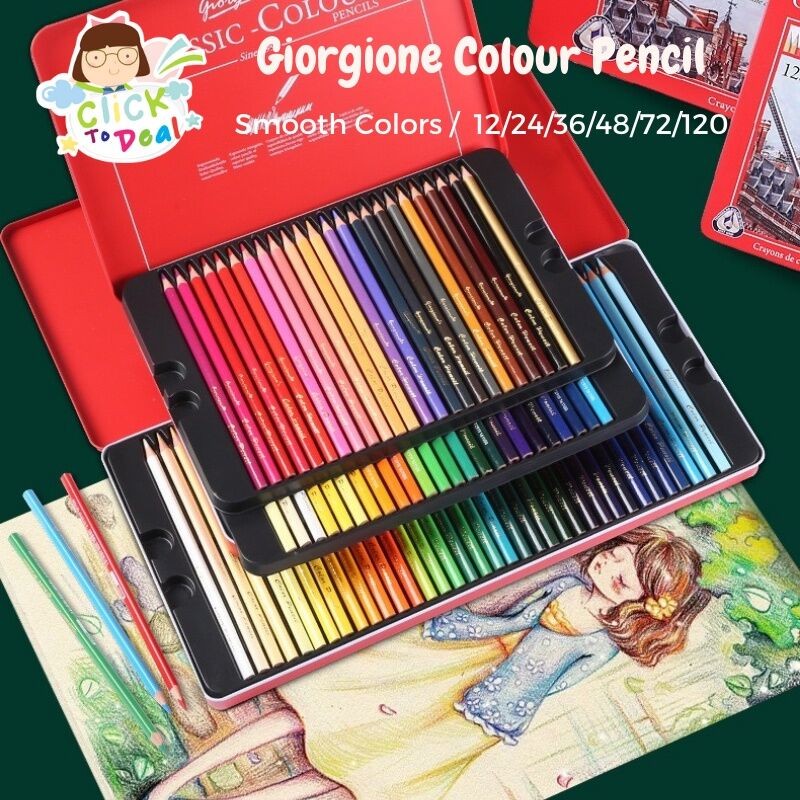 Giorgione Classic Colour Pencil Kid Wood Color Pencil 12/24/36/48/72 ...