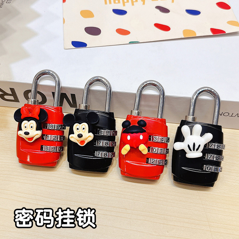 Combination Lock Padlock Cabinet Lock Student Dormitory Cute Cartoon ...