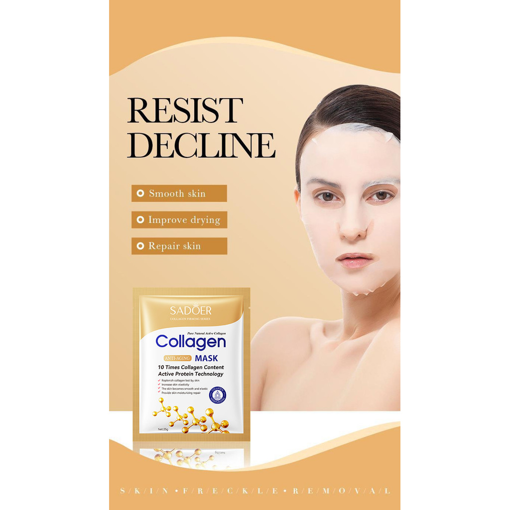 Bone collagen mask Bone collagen mask Moisturizing Moisturizing mask Patch Antioxidant | Shopee ...