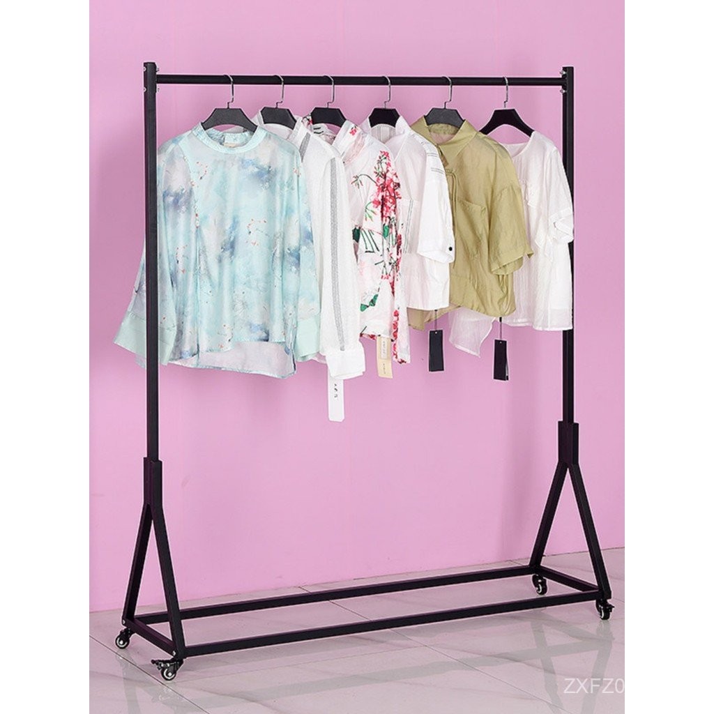 Floor Simple Gantry Rack Display Rack Clothing Store Hanger fc Clothing ...