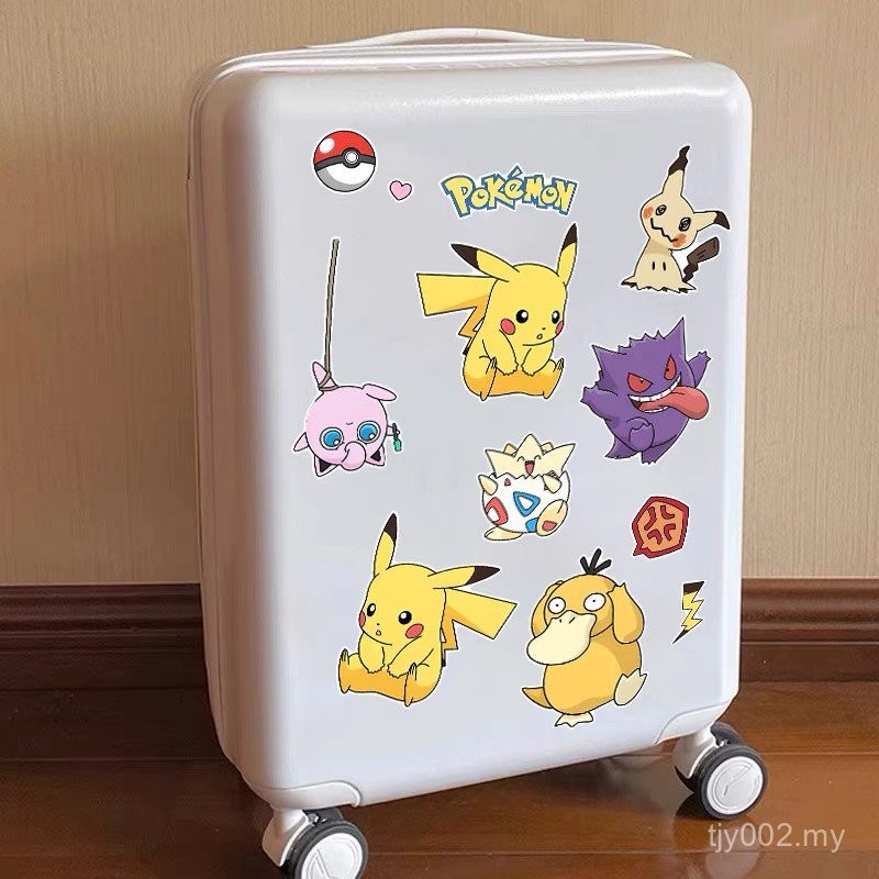 Q Version Pokemon Pikachu Luggage Stickers Pokémon Trolley Suitcase ...