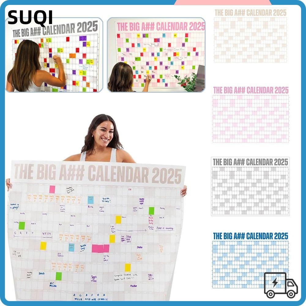 LUCKY-SUQI The Big A## Calendar, with Pen and Adhesive Sticker Schedule ...