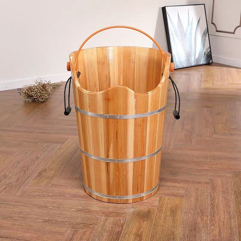 Household Fragrant Fir Leg Bath Wooden Barrel Foot Bath Wooden Barrel ...