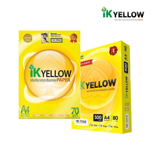 IK Yellow A4 Paper 70gsm / 80gsm | 500's | Shopee Malaysia