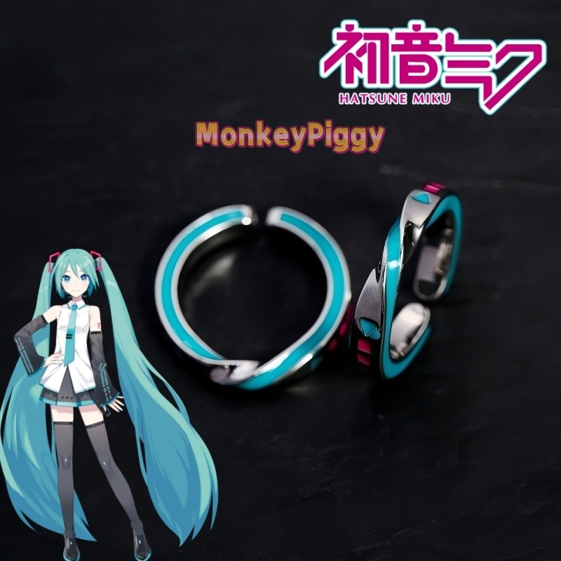 HATSUNE MIKU Ring Anime MIKU Peripheral Jewelry Cute HATSUNE MIKU ...