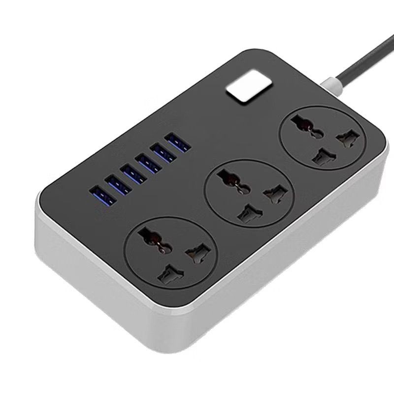 Extension Plug 6 USB Port 3 Universal Power Strip Extension Plug Power ...