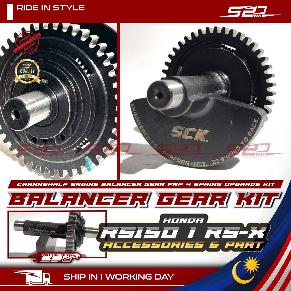 Balancer Gear Kit SCK Racing RS150 RS-X 150 WINNER X Crankshalf Engine ...