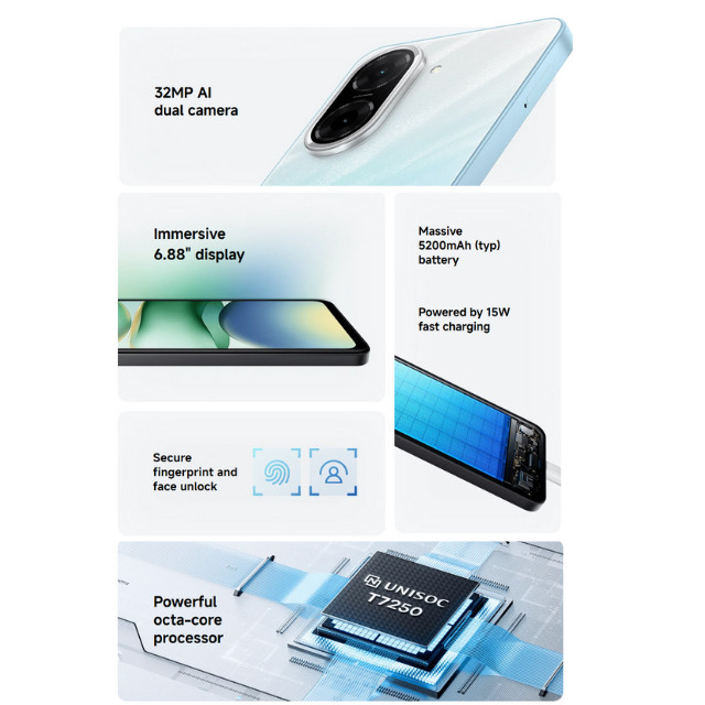 Xiaomi Redmi A5 (3GB+ 64GB) 6.88" Display 120Hz Refresh Rate l Wet ...