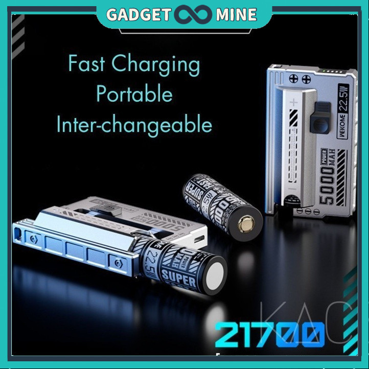 WEKOME Bullet Magazine Powerbank Inter-Changeable Battery Tactical ...