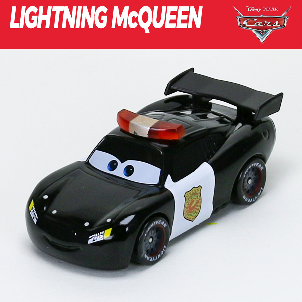 Mattel Disney Pixar Cars Lightning McQueen Police 1:55 Diecast Car ...