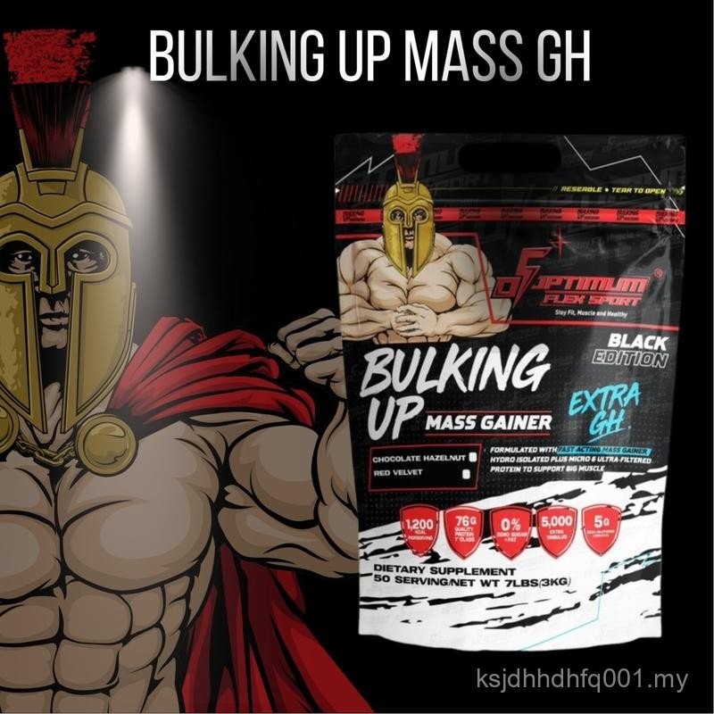 (ORIGINAL OPTIMUM FLEX) BULKING UP MASS GAINER GH (3KG) Protein ...