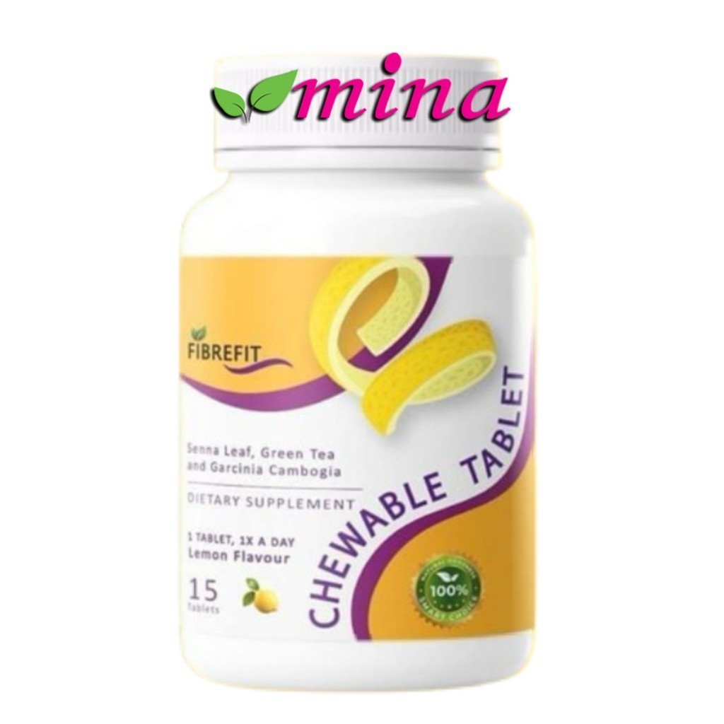NB Fibrefit 15s LEMON Chewable Tablet Lemon Flavour Ori HQ Nurfella ...