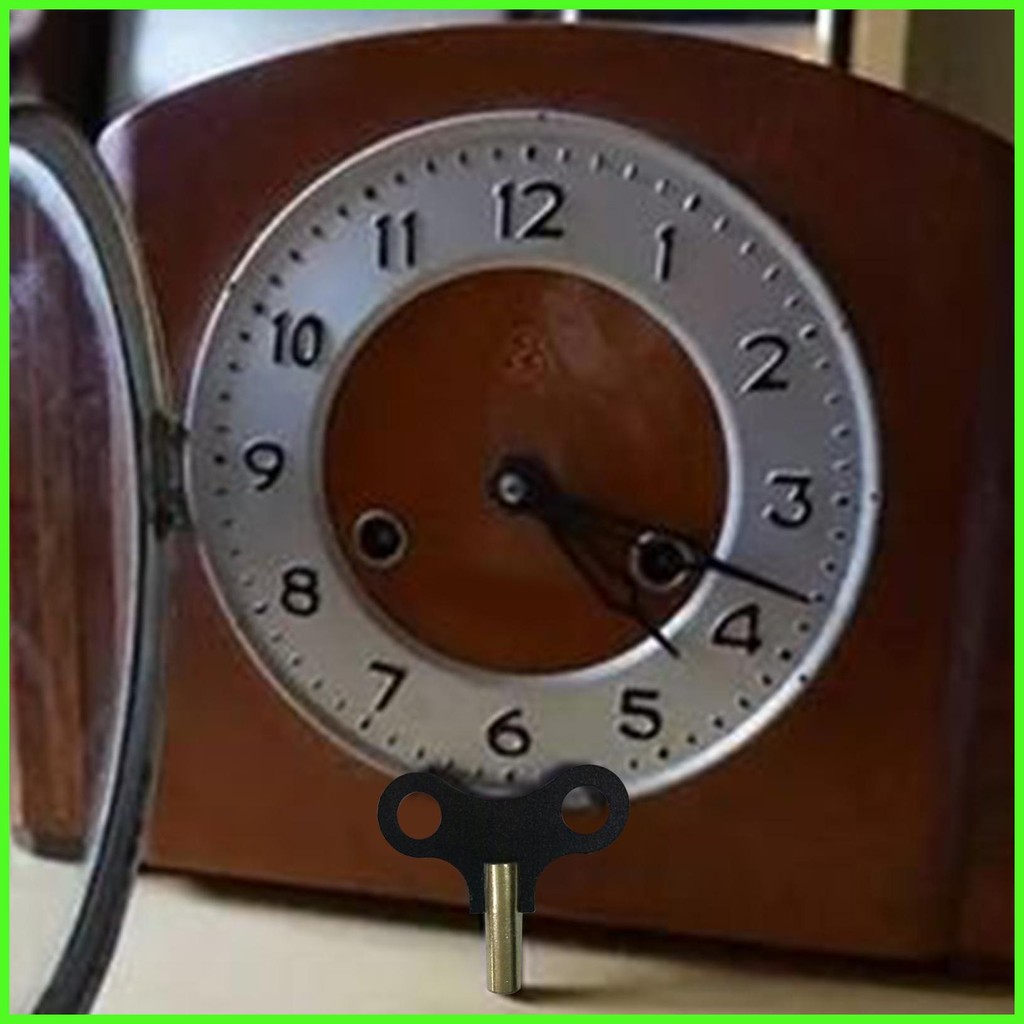 Key Wind Wall Clock Wood Clock Winding Key Solid Clock Supplies ...