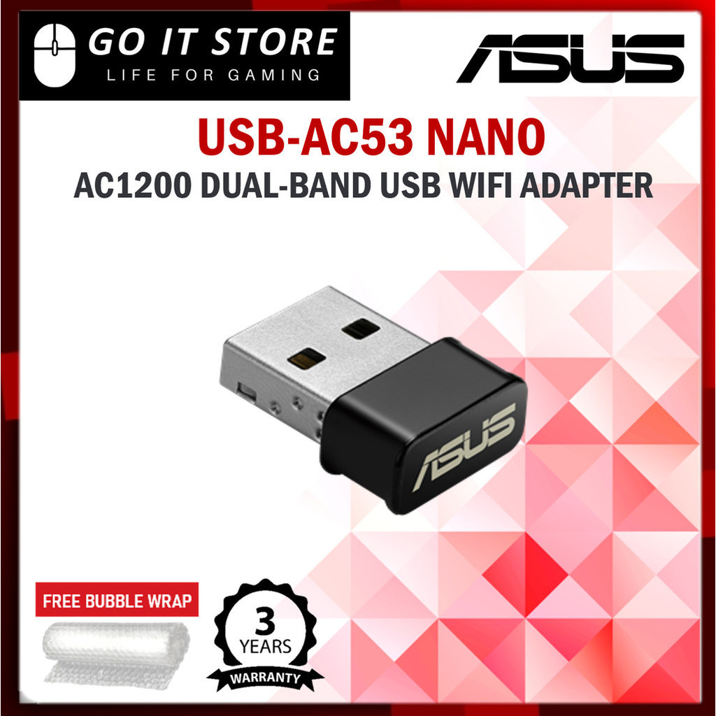 Asus AC53 Nano AC1200 Dual-Band Nano USB WIFI Adapter | Shopee Malaysia