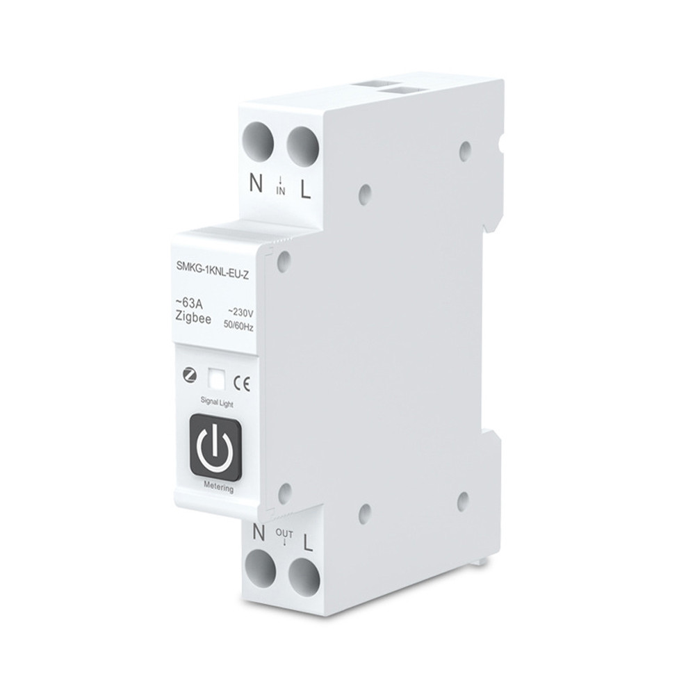 Tuya ZigBee Smart Circuit Breaker Power Metering 1P 63A DIN Rail Remote ...