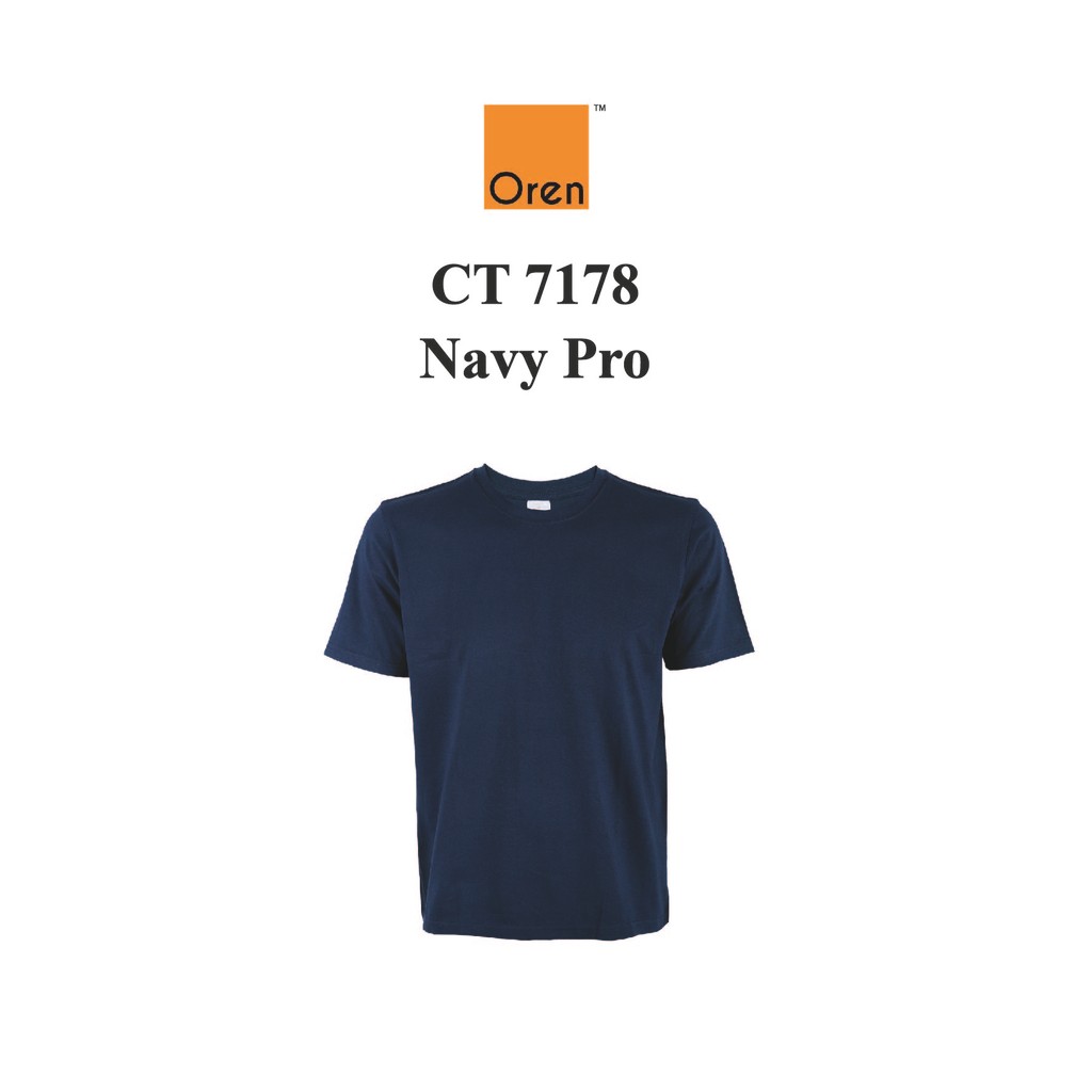 Oren Sport CT7178 Navy Pro NTMY.os Superb Cotton Unisex Round Neck ...