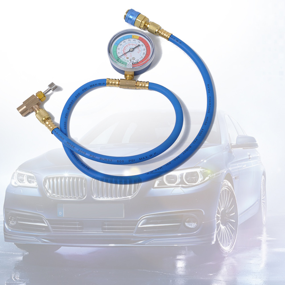 R134A Gas Automotive Air Conditioning Freon Refill Kit With Gauge Car ...