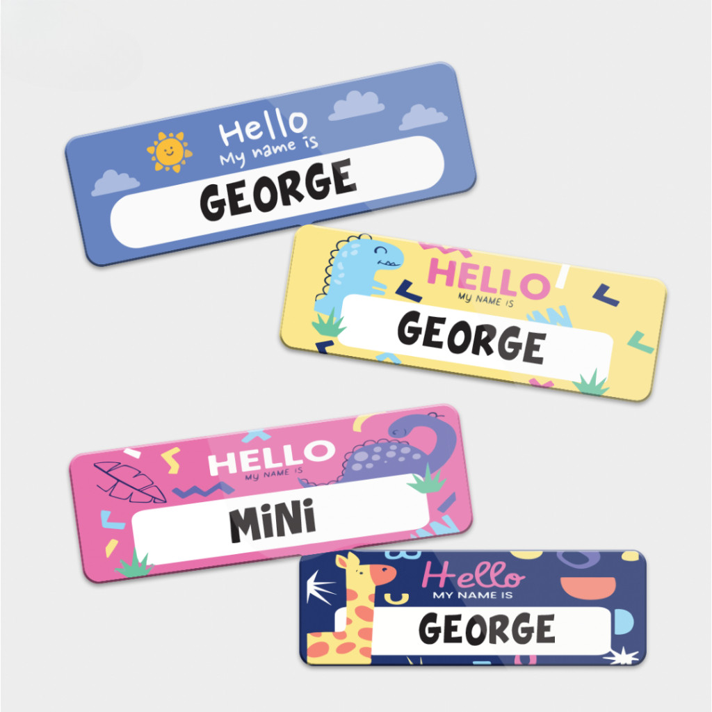 Custom Name Tag Acrylic Safety Pins Children's Name Pin Custom Name Pin ...